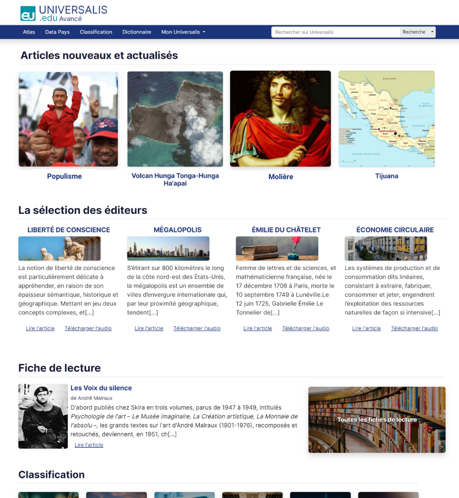 Kit de communication – Encyclopædia Universalis